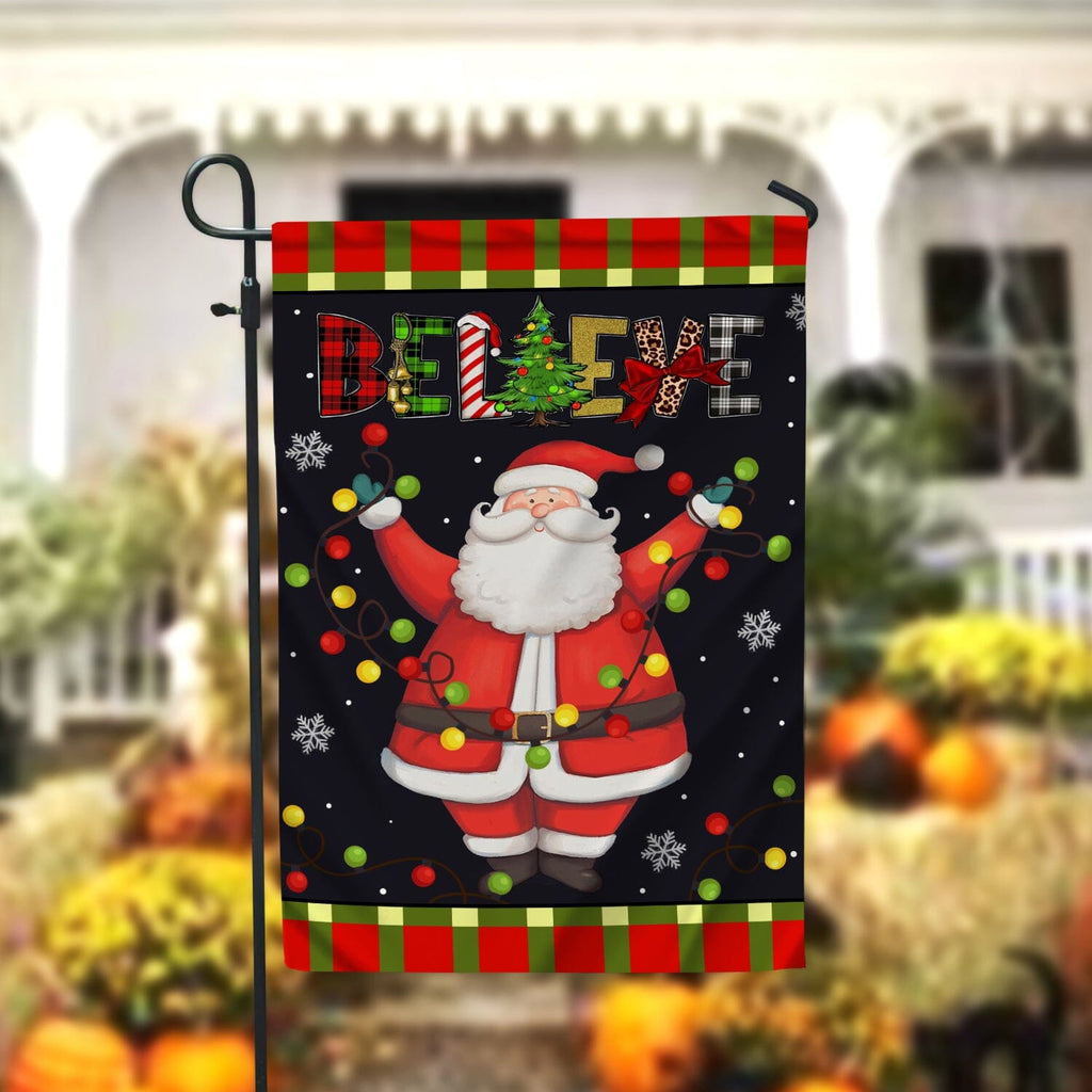 Merry Christmas Garden Flag, 12x18 Garden Flag Double Sided Burlap ...
