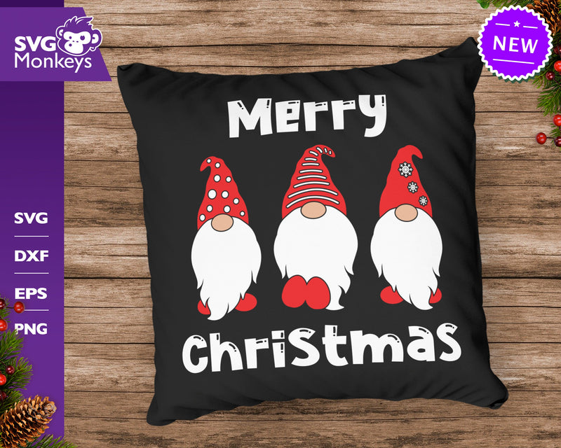 Merry Christmas Gnomes Svg, Gnome Svg, Christmas Svg - So Fontsy