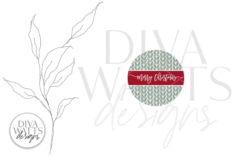 Merry Christmas Knit Pattern SVG | Winter Round Design - So Fontsy