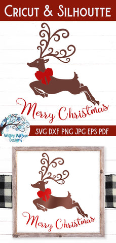 Merry Christmas Reindeer SVG - So Fontsy