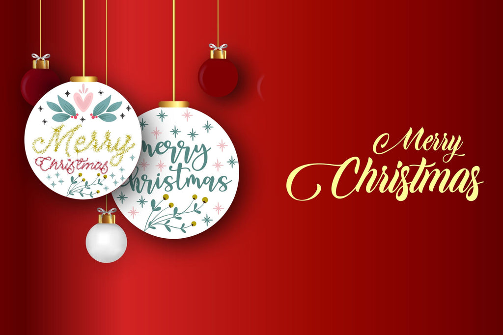 Merry Christmas Round Design Bundle - So Fontsy