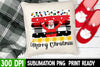 Merry Christmas Sublimation Design , Christmas PNG Design - So Fontsy