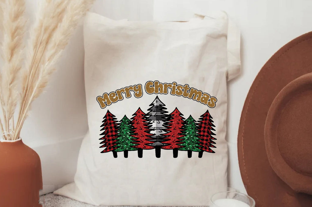 Merry Christmas Trees Sublimation - So Fontsy