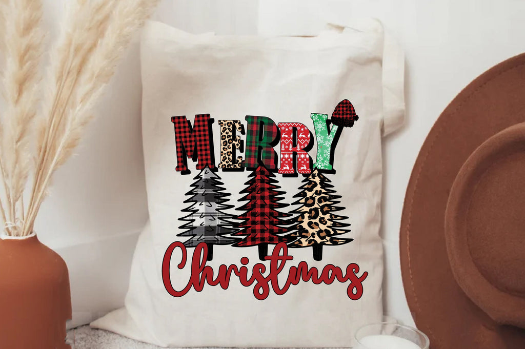 Merry Christmas Trees Sublimation - So Fontsy