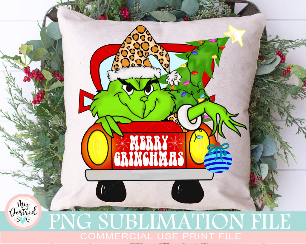 Merry Grinchmas PNG DTG printing PNG file for sublimation printing ...