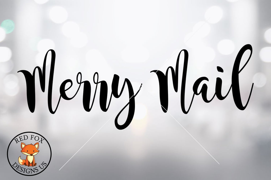 Merry Mail SVG Files, Christmas SVG, Holiday svg - So Fontsy