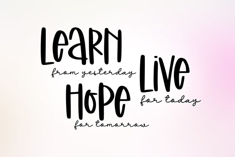 Messy Letter - So Fontsy