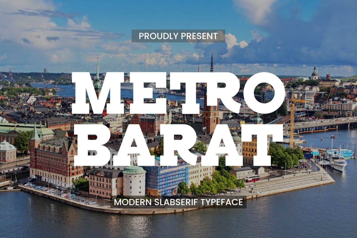 Metro Barat - Modern Slab Serif Font - So Fontsy