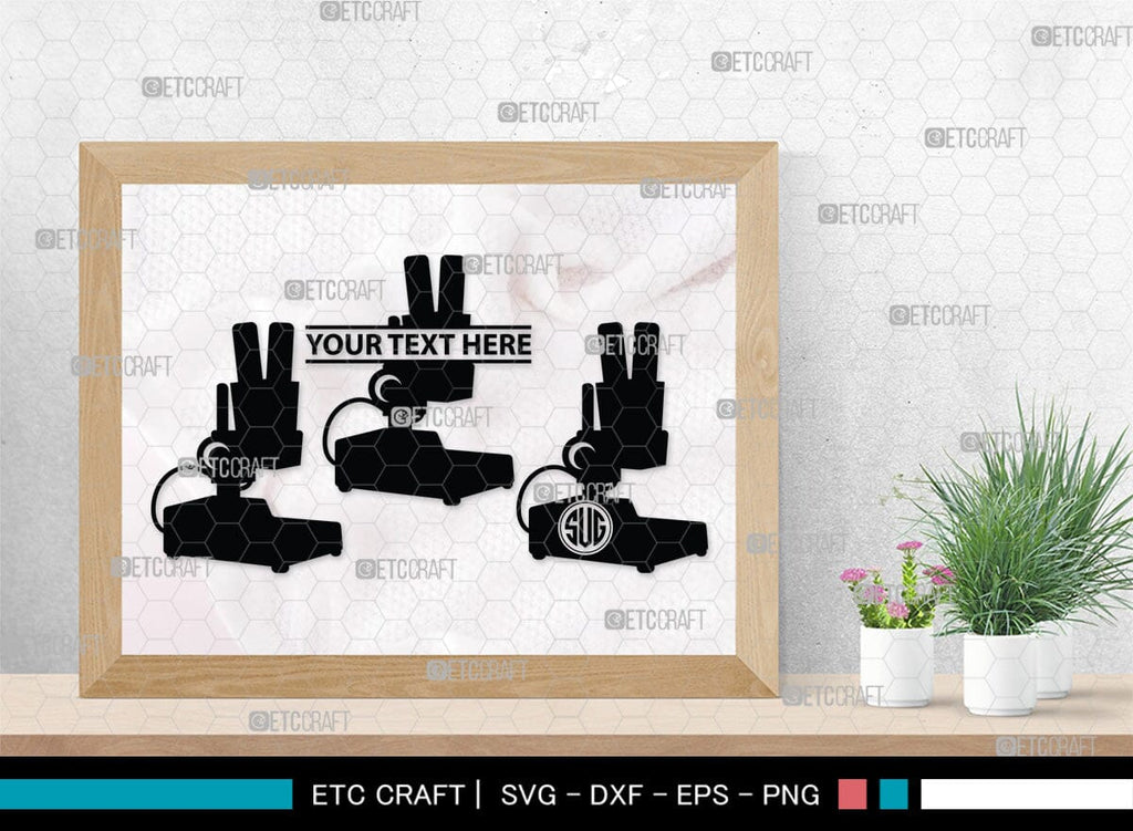 Microscope Monogram, Microscope Silhouette, Microscope SVG, Lab Tool ...