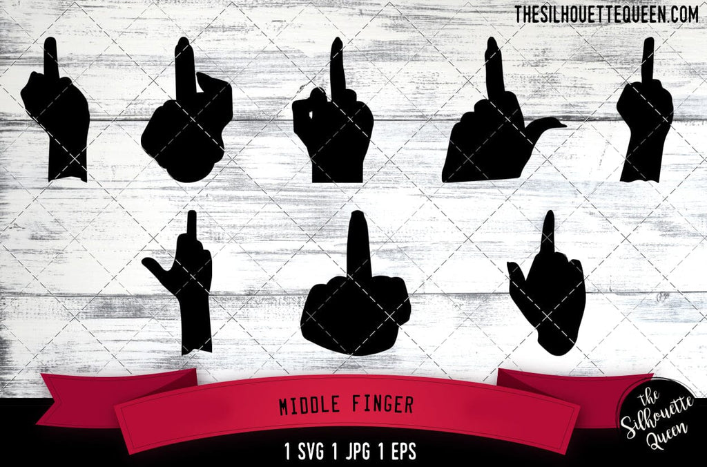 Middle Finger SVG File, SVG Bundle File-Cut File-Vector Clip Art for ...