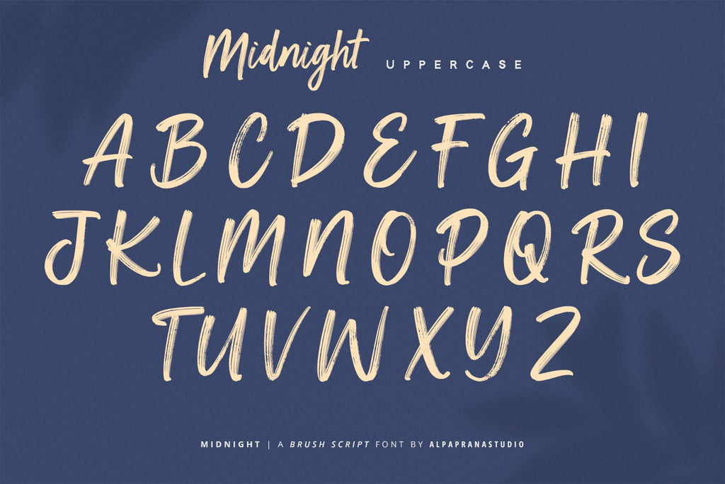 Midnight - Brush Script Font - So Fontsy