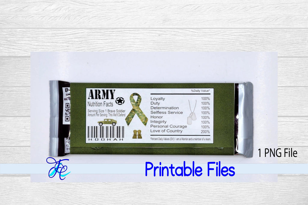 Military Army Nutrition Label - So Fontsy