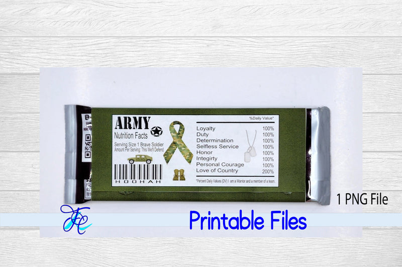 Military Army Nutrition Label - So Fontsy