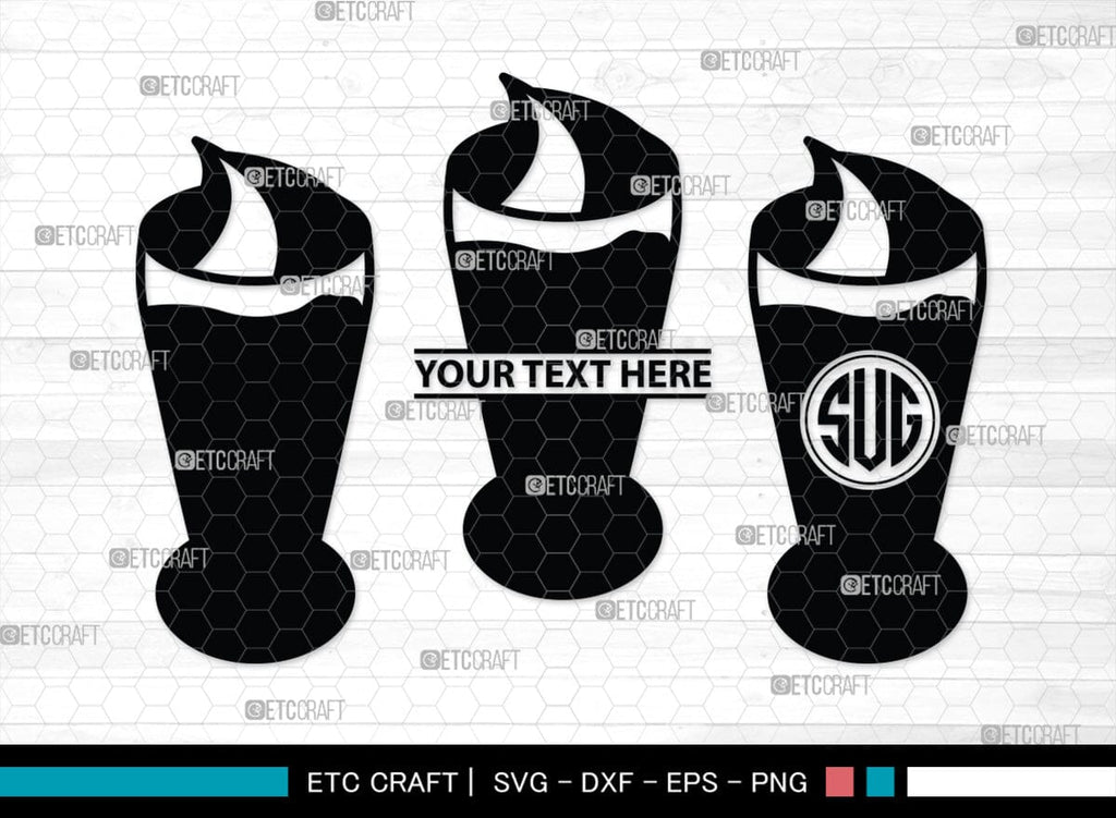 Milk Shake Monogram, Milk Shake Silhouette, Milk Shake SVG, Drink Shake ...