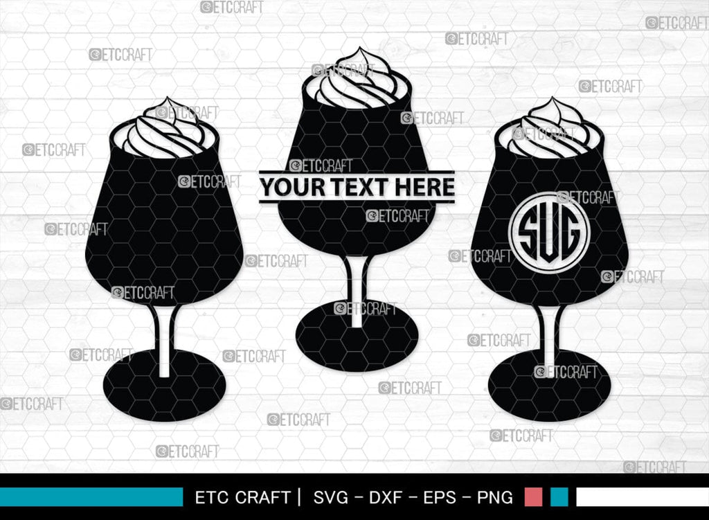 Milk Shake Monogram, Milk Shake Silhouette, Milk Shake SVG, Drink Shake ...