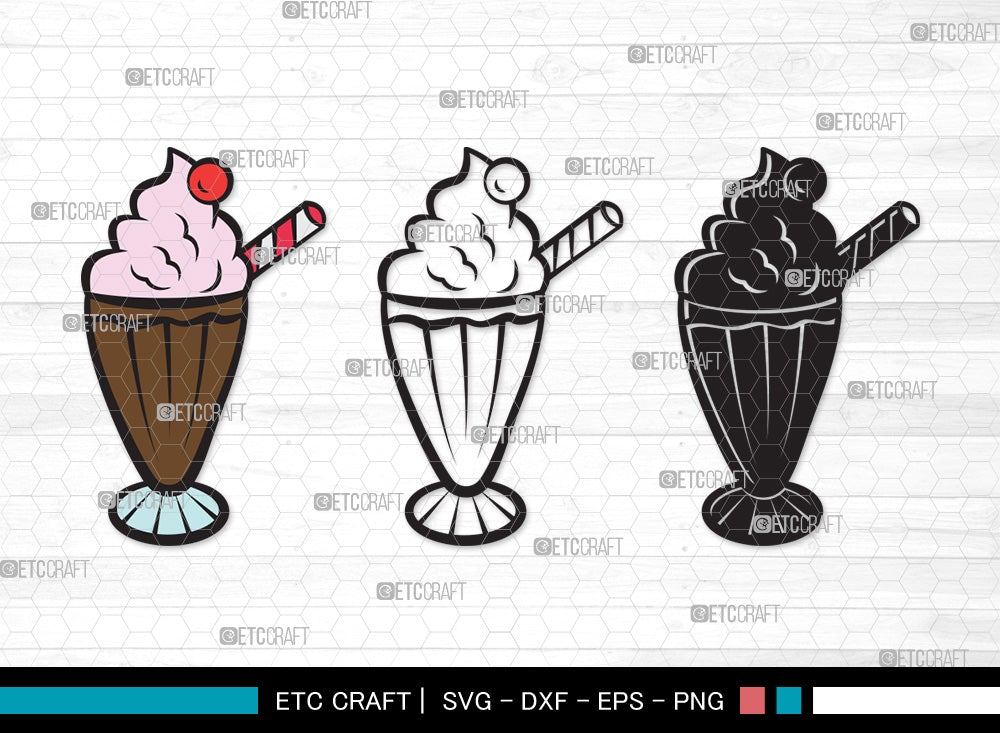 Milkshake SVG | Drink Shake Svg | Root Beer Float Svg | Cherry Svg ...