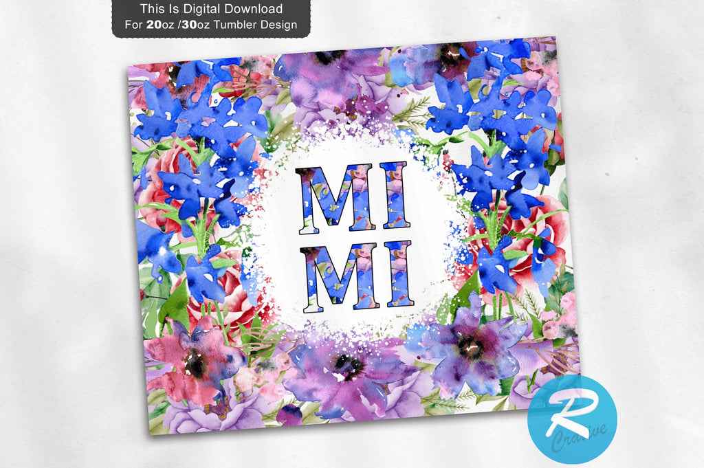 Mimi 20 oz / 30 oz Tumbler PNG - So Fontsy