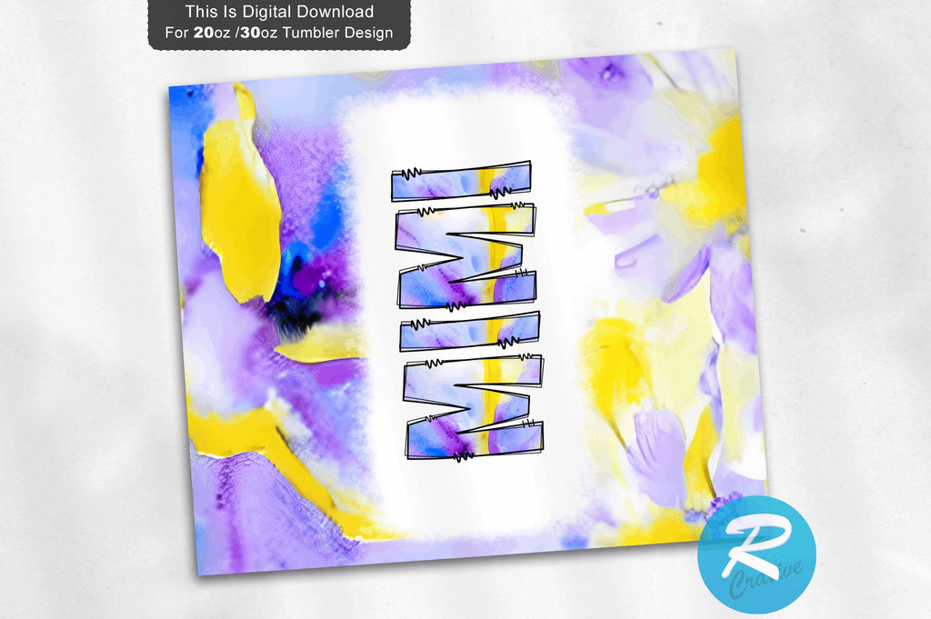 Mimi 20 oz / 30 oz Tumbler PNG - So Fontsy