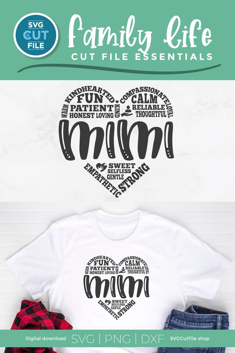 Mimi svg for Cricut or Silhouette - So Fontsy