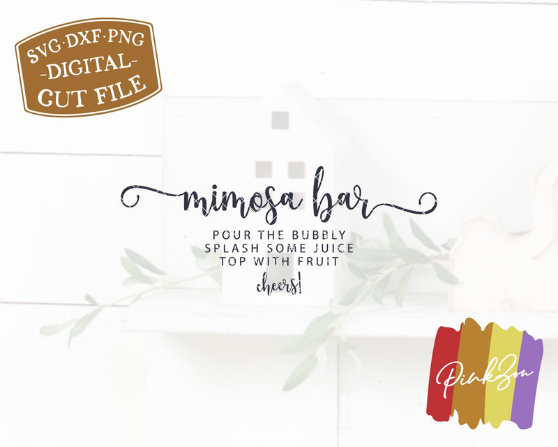 Mimosa Bar SVG Files, Wedding Svg, Wedding Sign Svg, Bridal Shower Sign ...