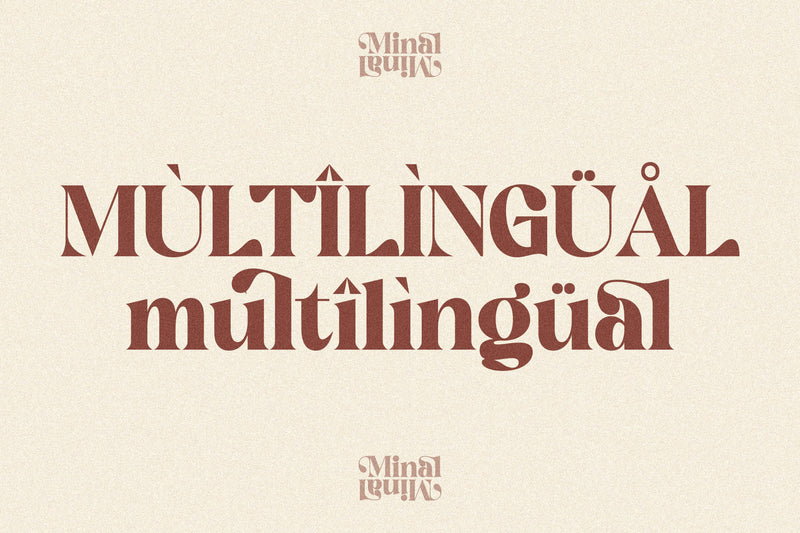 Minal Typeface - So Fontsy
