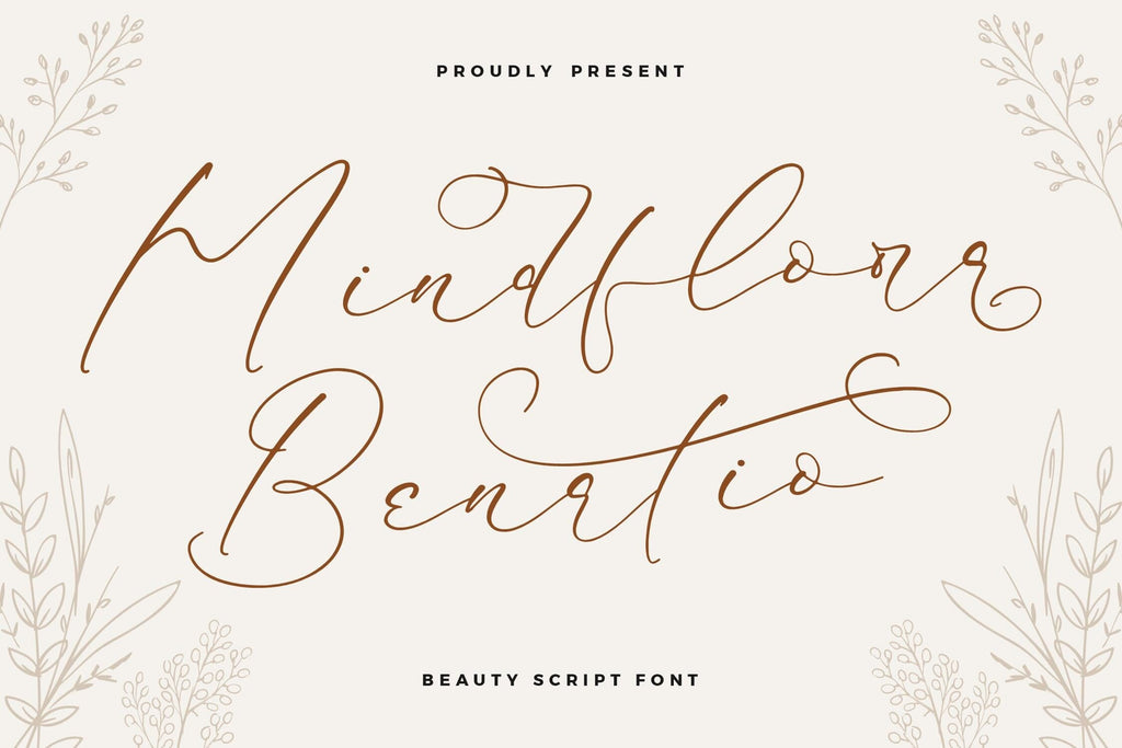 Mindflora Benatio - Beauty Script Font - So Fontsy