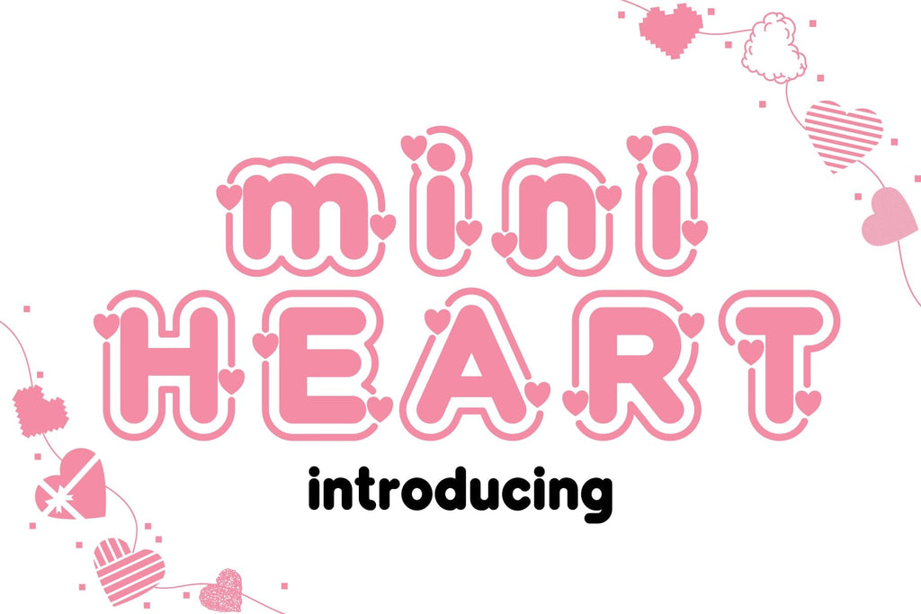 Mini Heart Decorative Fonts - So Fontsy