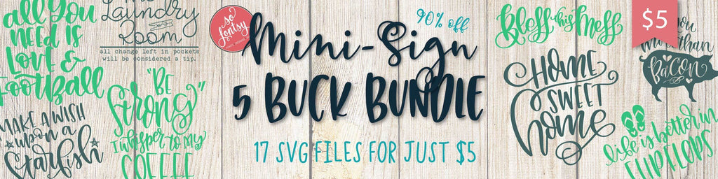 Mini Sign SVG Design Bundle: Exclusive Offer - So Fontsy