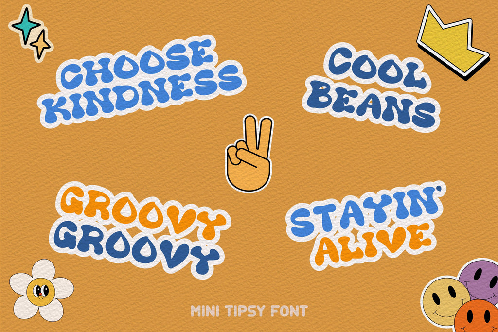Mini Tipsy - Fun Retro Font - So Fontsy