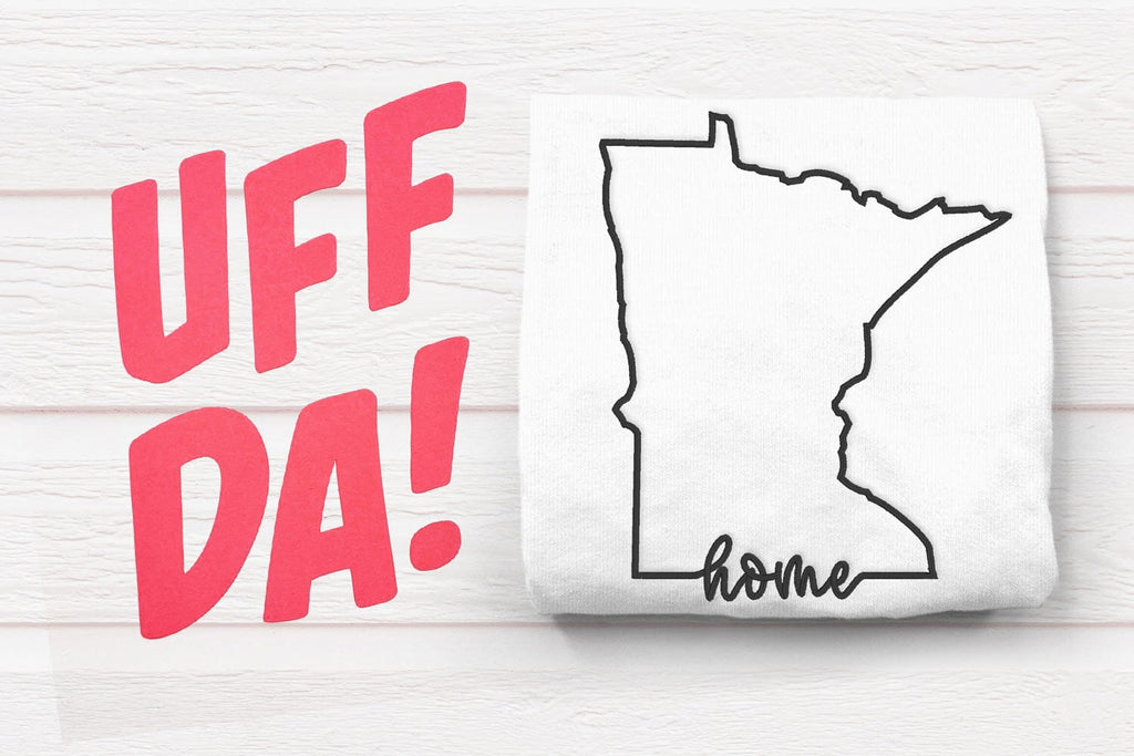 Minnesota Home State Outline Embroidery - So Fontsy