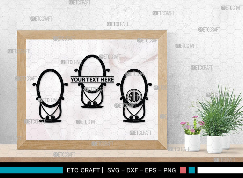 Mirror Monogram, Mirror Silhouette, Mirror SVG, Compact Mirror Svg ...