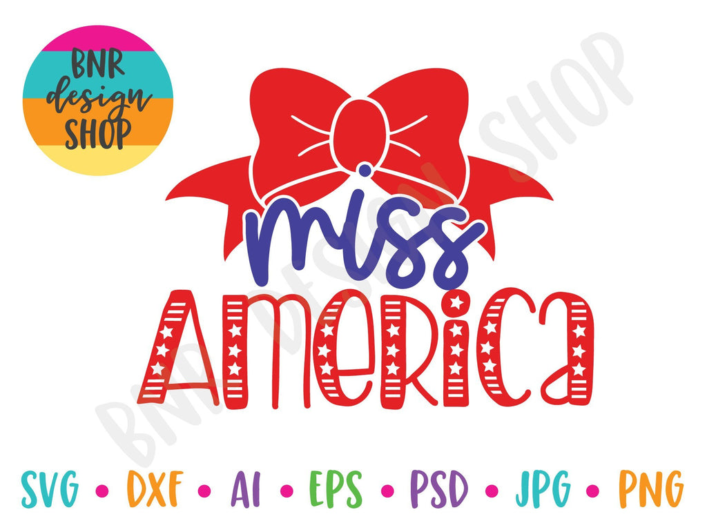 Miss America SVG - So Fontsy