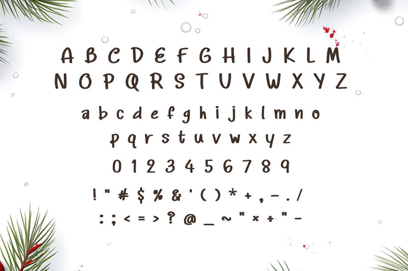 Mistletoe - Handwriting Font - So Fontsy