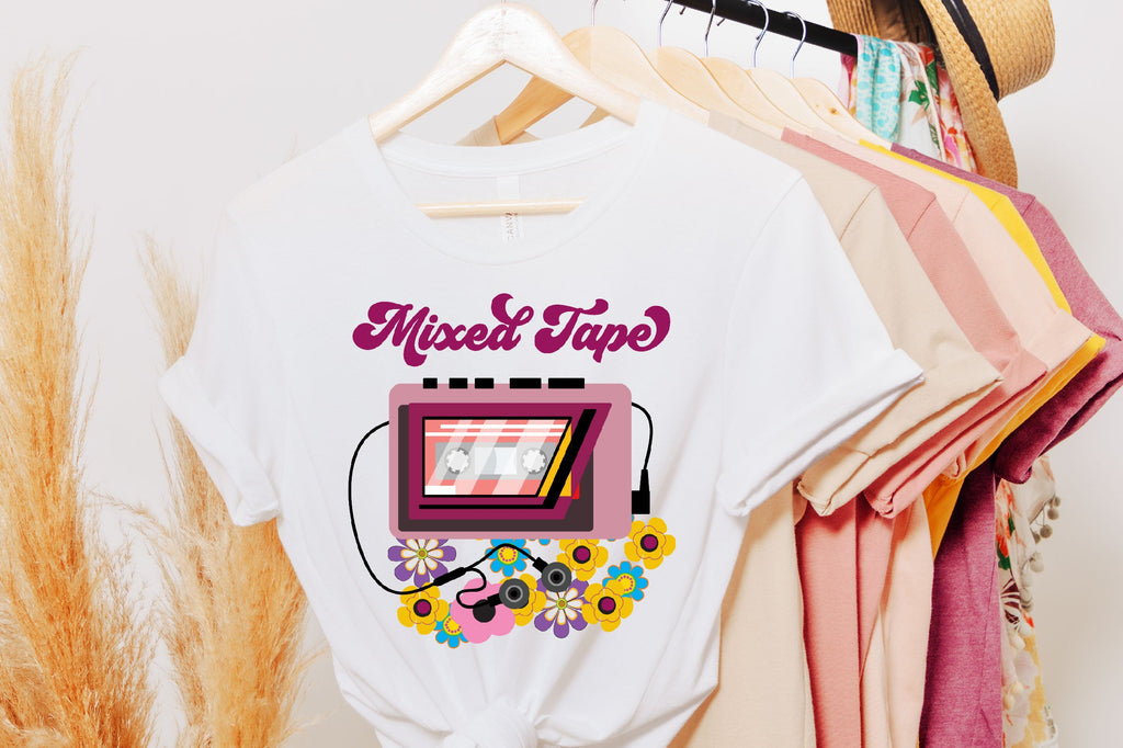 Mixed Tape Vintage Retro 80s Cassette - So Fontsy