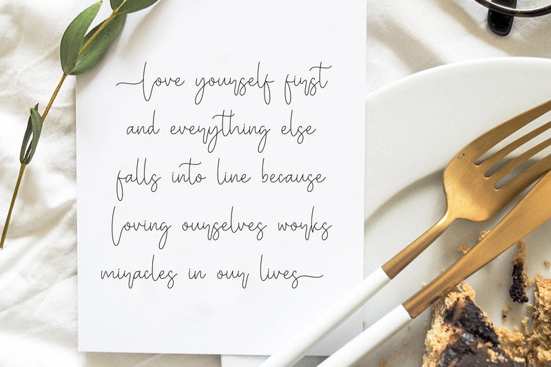 Miya Wayne - Modern Lovely Script Font - So Fontsy