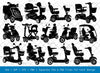 Mobility Scooter SVG, Scooter Silhouette, Mobility Scooter Svg, Gas ...