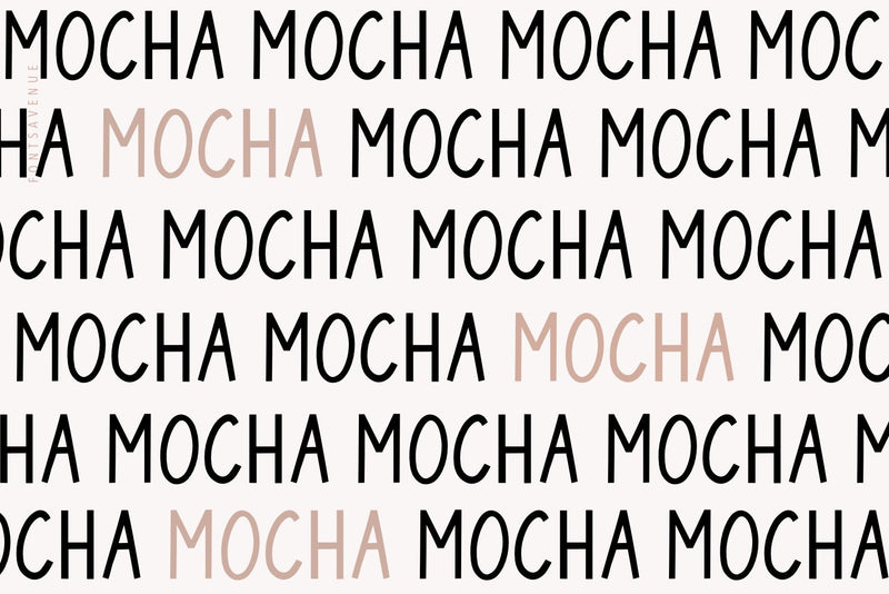 Mocha | Uppercase Sans Serif Font - So Fontsy