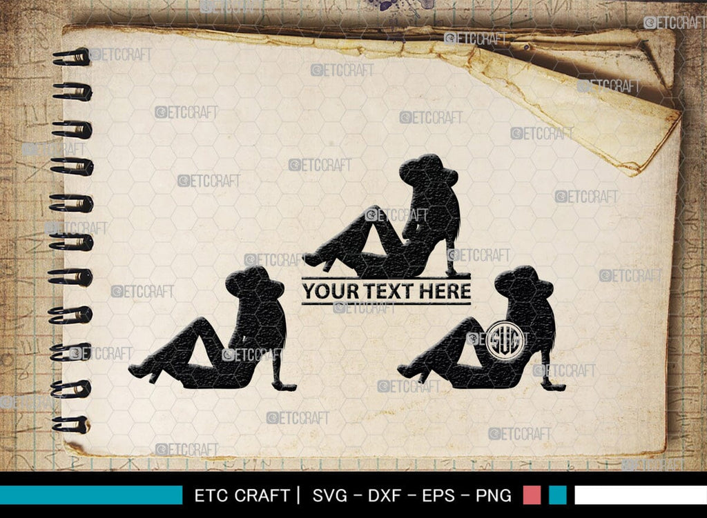 Models Monogram, Models Silhouette, Models SVG, Women Models Svg, Men ...