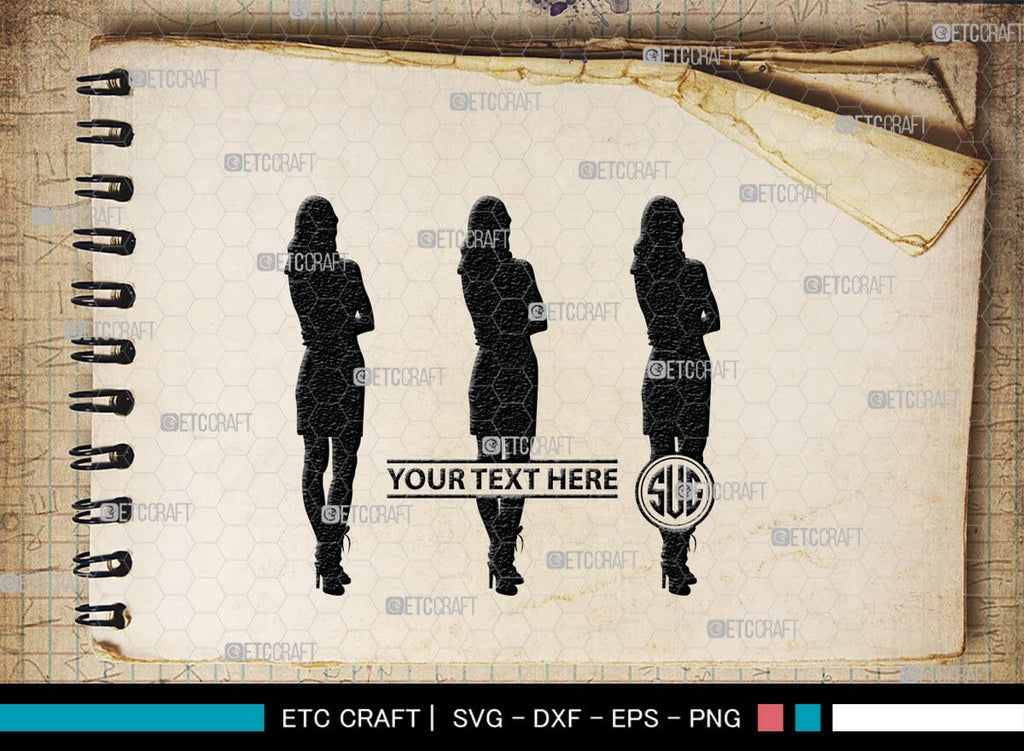 Models Monogram, Models Silhouette, Models SVG, Women Models Svg, Men ...