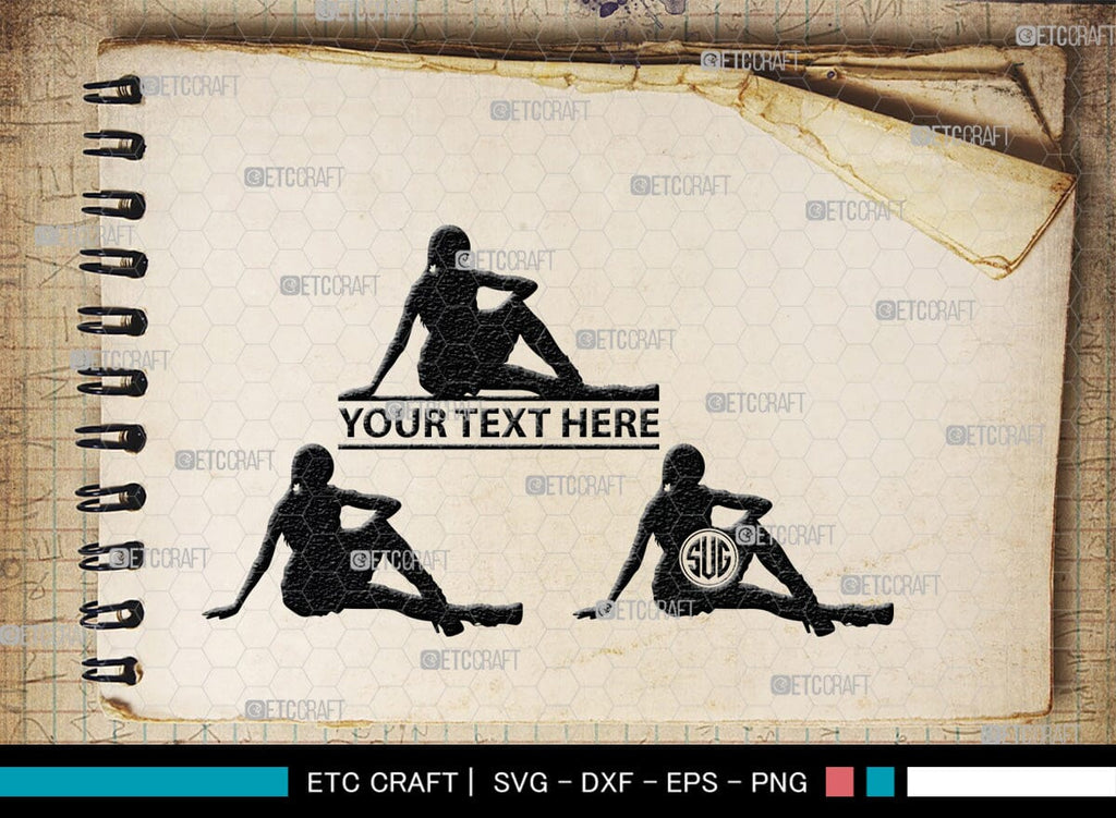 Models Monogram, Models Silhouette, Models SVG, Women Models Svg, Men ...