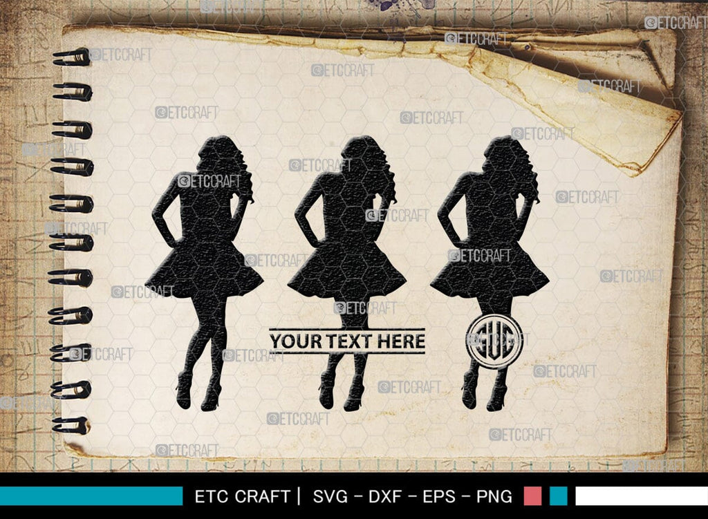 Models Monogram, Models Silhouette, Models SVG, Women Models Svg, Men ...