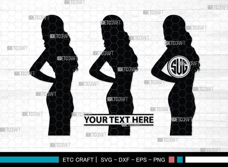 Models Monogram, Models Silhouette, Models SVG, Women Models Svg, Men ...