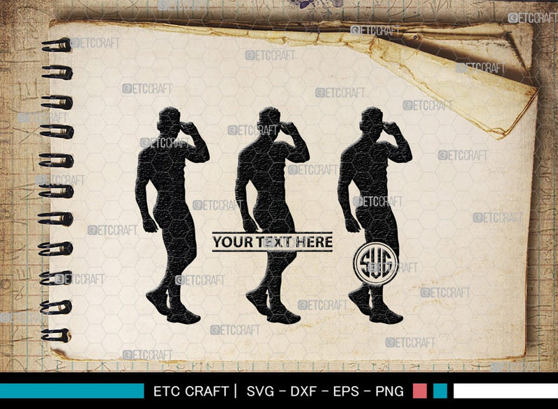 Models Monogram, Models Silhouette, Models SVG, Women Models Svg, Men ...