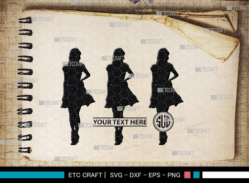 Models Monogram, Models Silhouette, Models SVG, Women Models Svg, Men ...