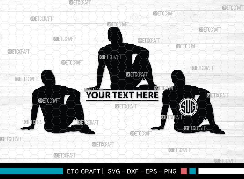 Models Monogram, Models Silhouette, Models SVG, Women Models Svg, Men ...