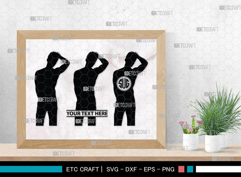 Models Monogram, Models Silhouette, Models SVG, Women Models Svg, Men ...