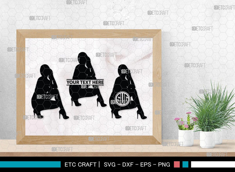 Models Monogram, Models Silhouette, Models SVG, Women Models Svg, Men ...