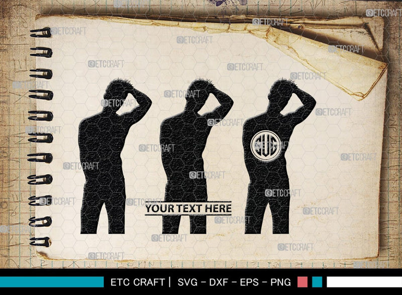 Models Monogram, Models Silhouette, Models SVG, Women Models Svg, Men ...