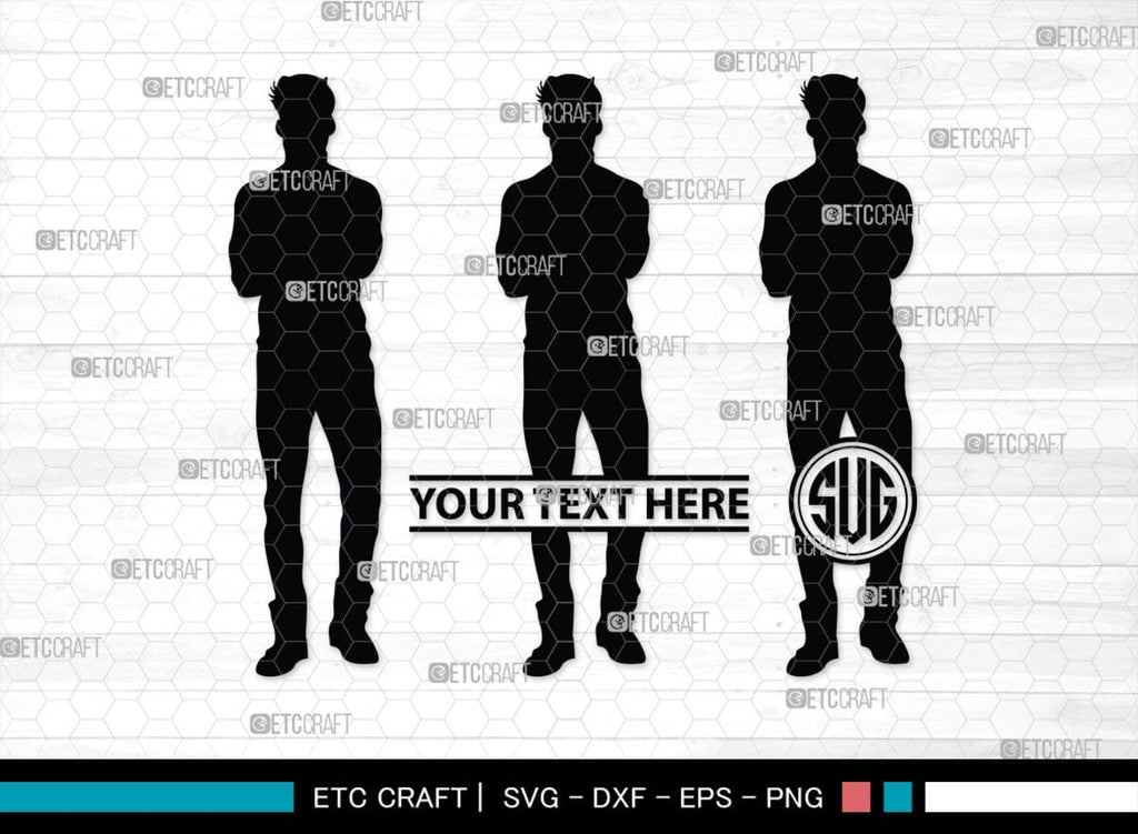 Models Monogram, Models Silhouette, Models SVG, Women Models Svg, Men ...