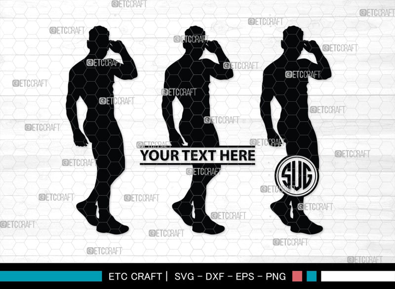 Models Monogram, Models Silhouette, Models SVG, Women Models Svg, Men ...